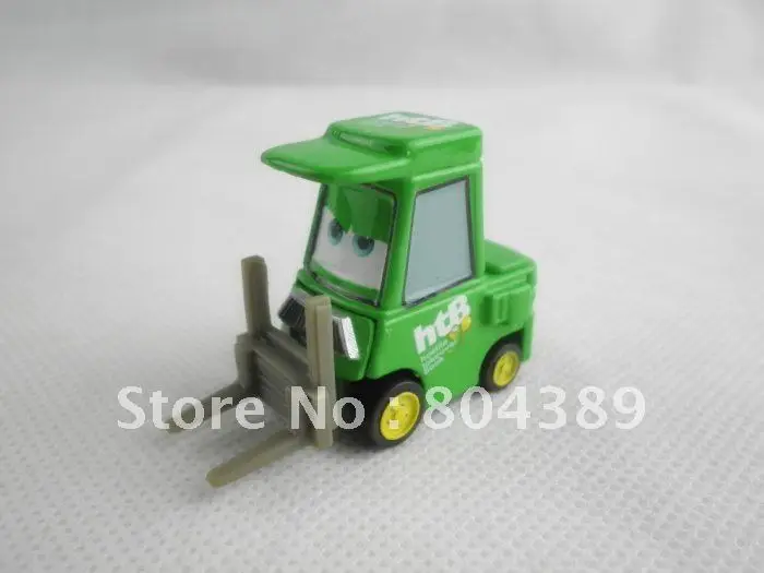 100% original!!! Pixar Cars Diecast CHICK HICKS Pit Crew Fork Lift HTB ...