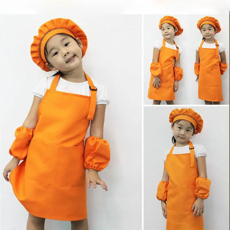1PC New Cute Kids Child Children Apron Cooking Baking Apron Pink ...
