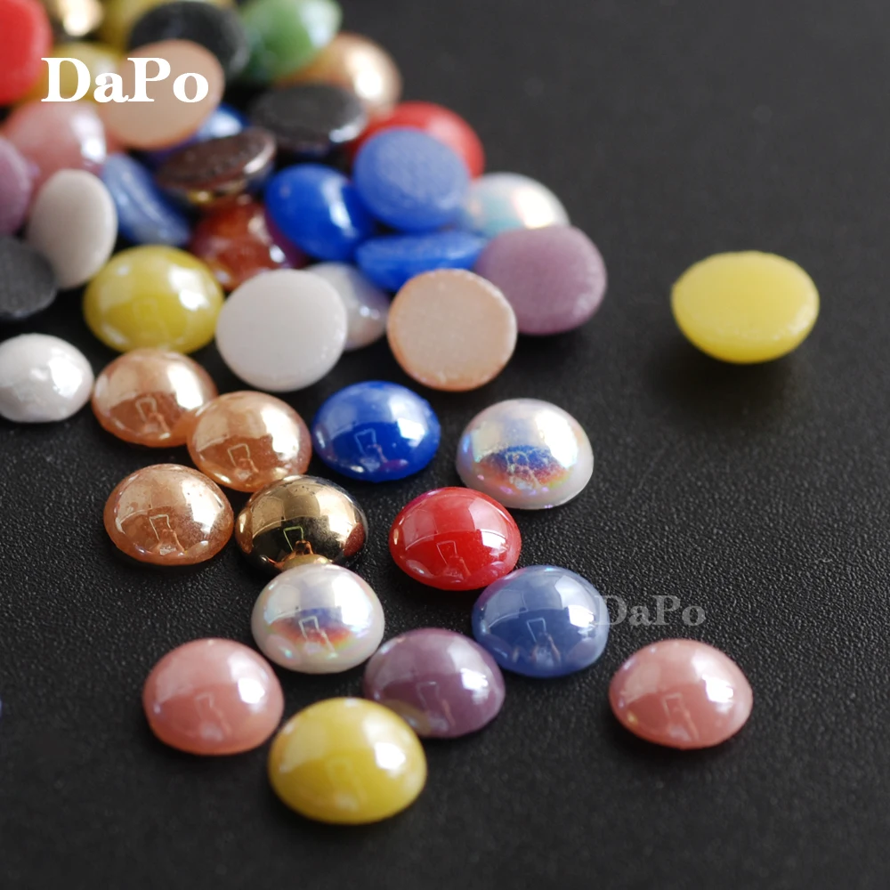 Hisenlee 6mm 50g 15color Ceramic Hotfix Beads Rhinestones Iron On ...