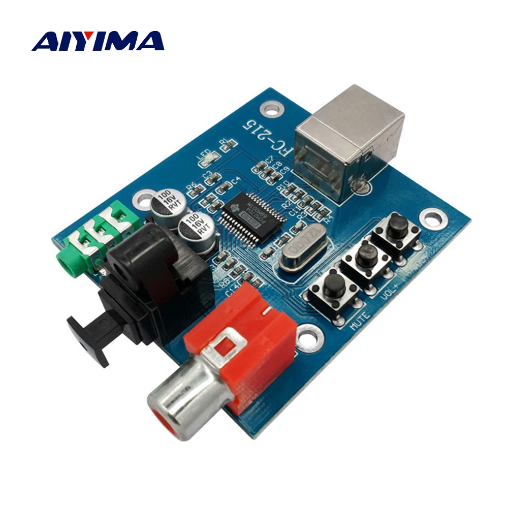 Aiyima Pcm2704 Usb Sound Card Dac Decoder Board Support Coaxial Optical ...