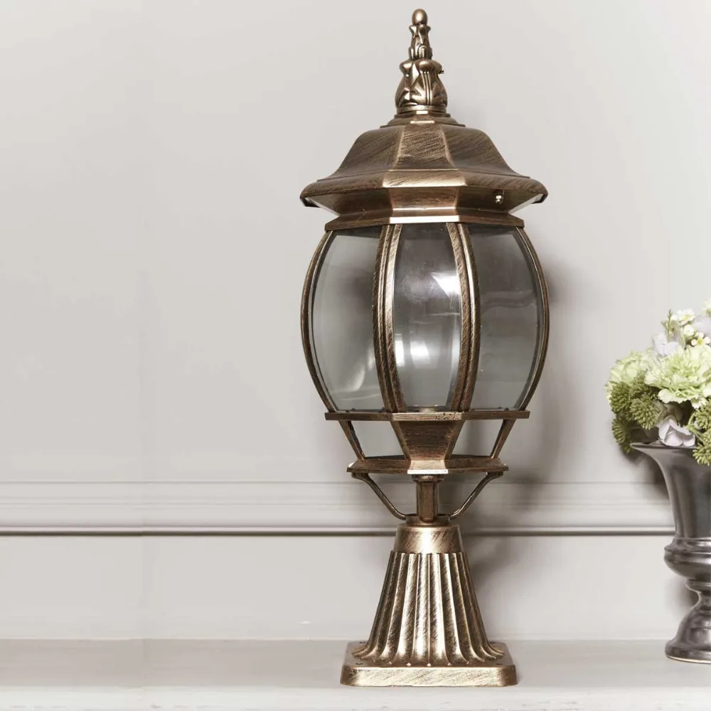 Top Grade Retro Outdoor Pillar Lamp/fence Post Cap Pillar Lamps Perfect ...
