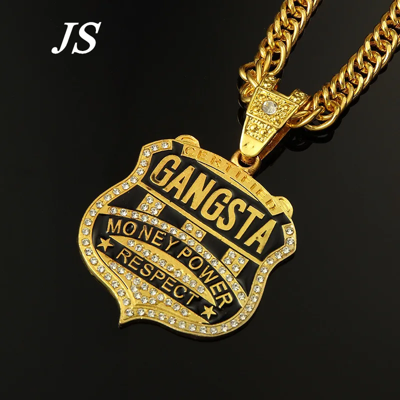 JS Kühle Gold Rapper Kette Männlichen Gold Halskette Colares Masculino ...