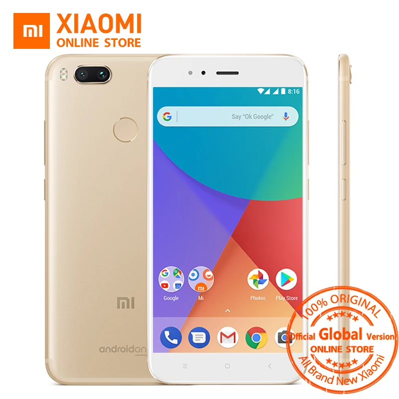 Versión Global Xiao mi A1 mi A1 teléfono móvil 4 GB 32 GB Snapdragon ...
