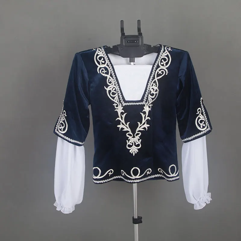 Aliexpress.com : Buy Men Professional Ballet Tunic Navy blue Prince ...