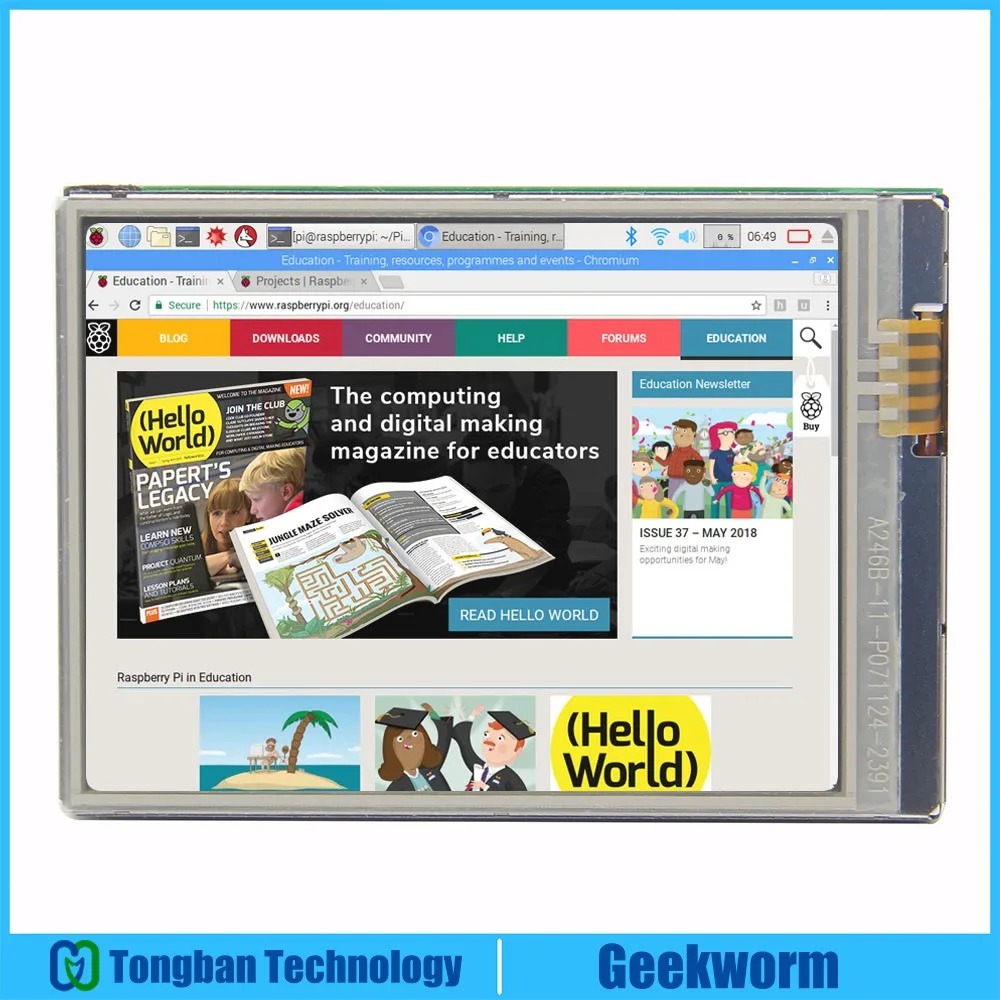 Raspberry Pi Zero (zero W) Fastest 60+ Fps Hd 640x480 2.8 Inch (2.8 ...