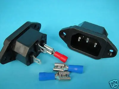 10 AC Power IEC Inlet Socket Cable Wire Lead Clamp 9B1|wire fill|wire ...