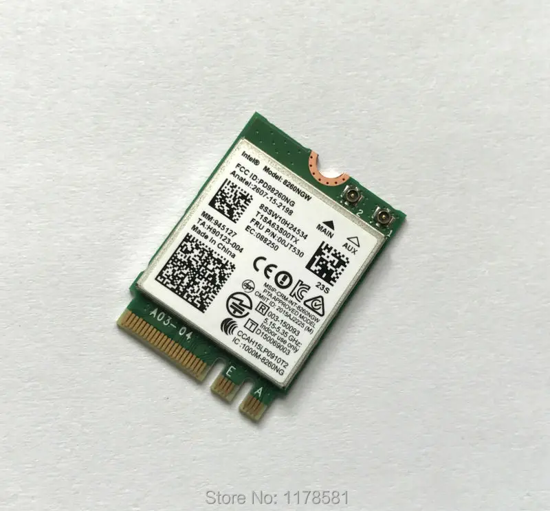 Intel 8260 8260NGW 2x2 Wi-Fi 802.11ac 867 Мбит/с Wi-Fi Bluetooth 4,2 ...