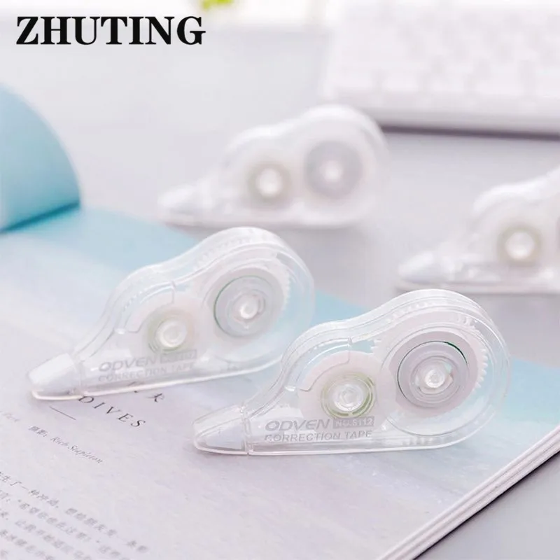 Small Size Transparent White Push Correction Tape Office School ...