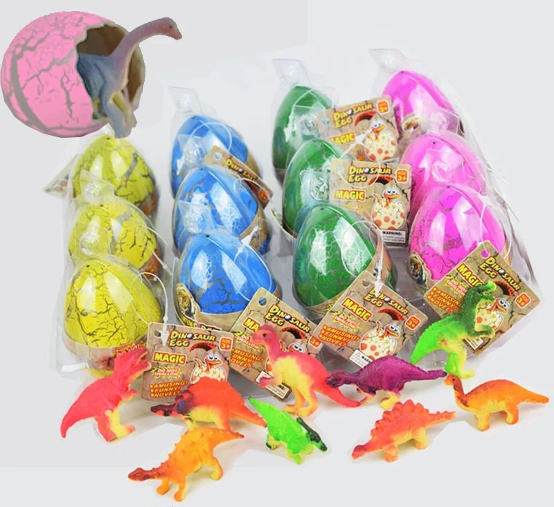 5*7cm Dinosaurs Figure Toys Water Hatching Inflation Dinosaur Egg ...