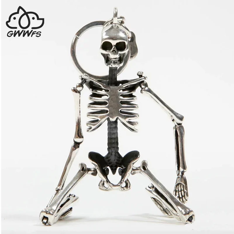 Skeleton Keychain Fashion | Silver Skeleton Keychain | Skeleton ...