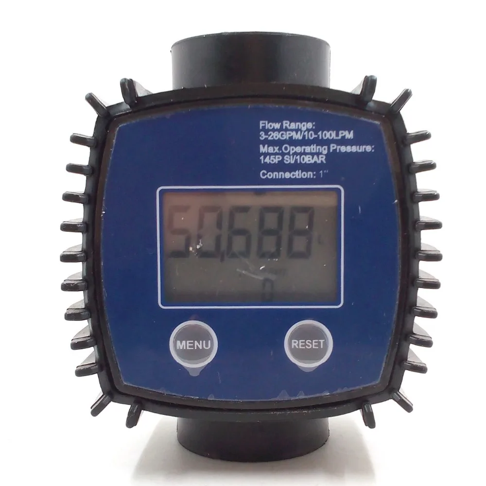 K25 Digital Flow Meter Flowmeter Diesel Fuel Water Plomeria Flow ...