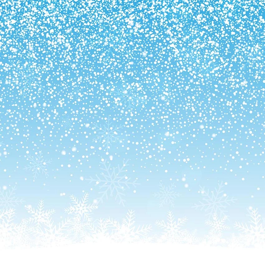 Light Blue Snowflakes Background