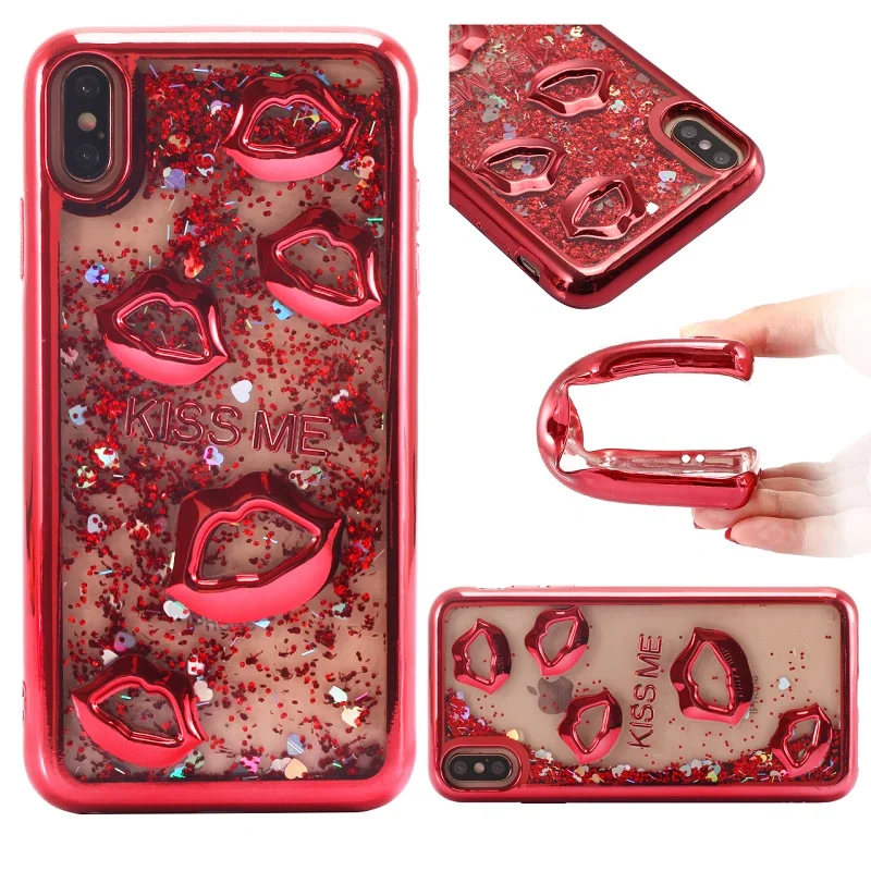 Quicksand Case For iPhone XS 7 8 Kiss Me Phone Cases For iPhone 6s Plus ...