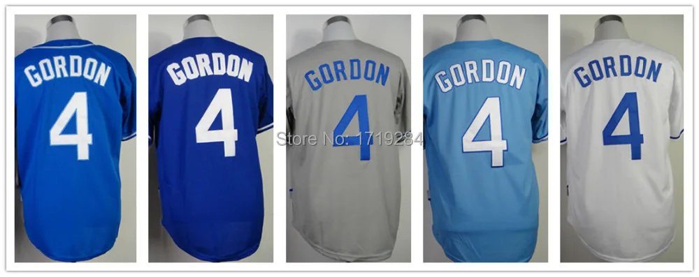 Baseball-Kansas-Jerseys-4-Alex-Gordon-Jersey-Embroidery-Logos-size-M ...