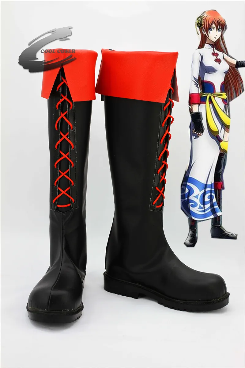 Japanese Anime Gin Tama Kagura Cosplay Shoes MM1669 Custom Made Anime ...