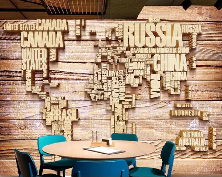 3D-World-Map-Mural-Large-Photo-Wall-Paper-Canvas-Wallpapers-Living-Room ...