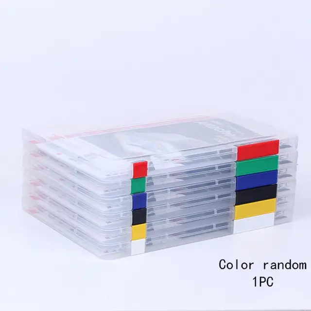 A4 File Box with Lock Transparent Document Storage Box Plastic Durable ...