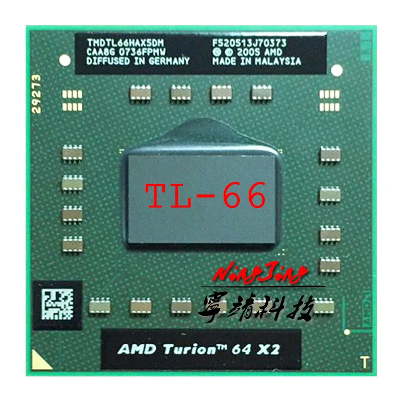 AMD Turion 64 X2 모바일 기술 TL 66 TL 66 TL66 2.3 GHz 듀얼 코어 듀얼 스레드 CPU 프로세서 TMDTL66HAX5DC 소켓 S1|CPU ...