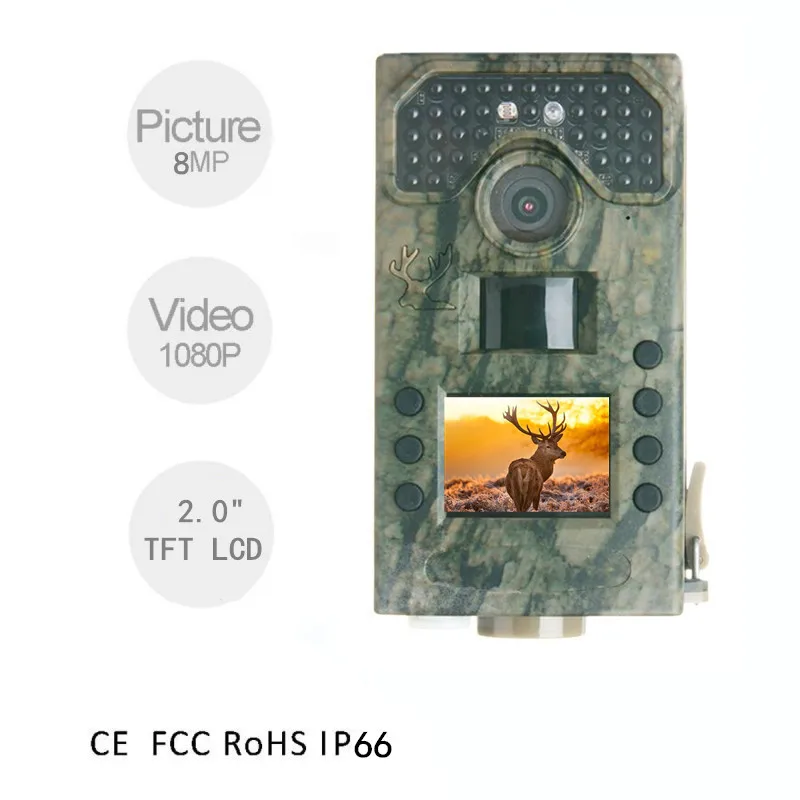 8MP Photo Traps Hunting Trail Cameras Forest Wildlife Surveillance ...