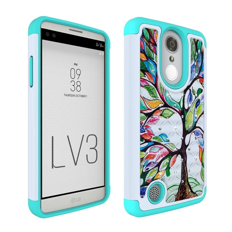 For LG Aristo / LV3 MS210 / K8 2017 Spot Drill Painting Soft Silicone ...