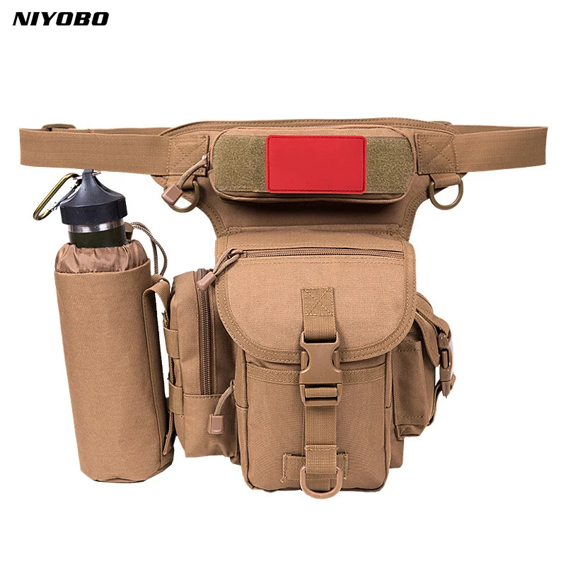 NIYOBO Multi function Waterproof Canvas Waist Bag Men Fanny Pack ...