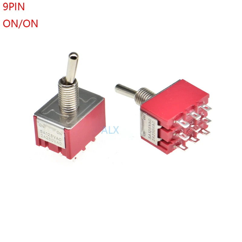 2PCS-MINI-6MM-MTS-302-9PIN-2-Position-ON-ON-Miniature-toggle-switch ...