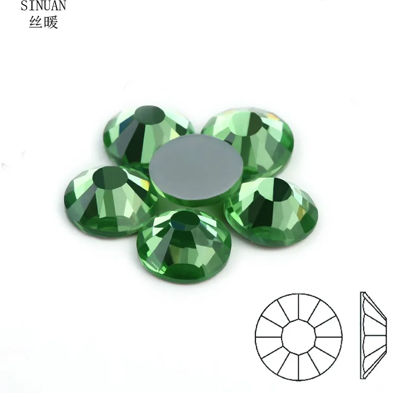 Green Rhinestones Hot-fix Rhinestone 3mm Rhinestone For Crafts Round ...