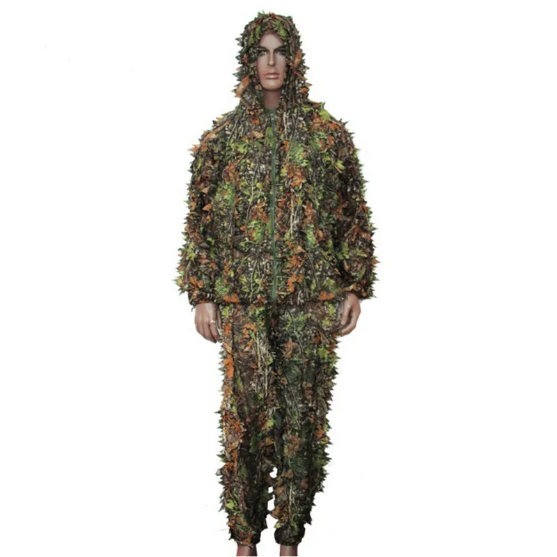 OneTigris Polyester Durable 3D Leafy Realtree Ghillie Suit Kit Adult ...