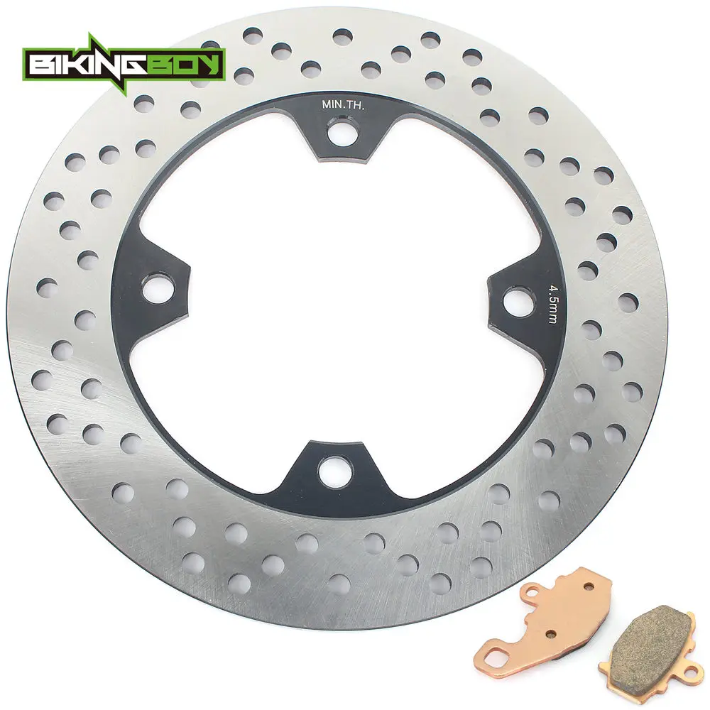 BIKINGBOY Rear Brake Disc Rotor Disk Pads Ninja ZX6R 02 12 ZX9R 98 03 ...