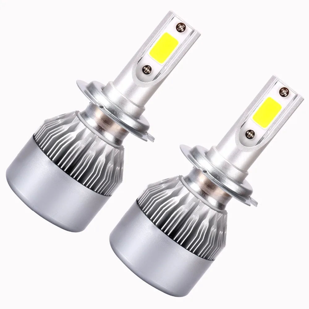 9005 LED Farol Do Carro Styling PUSHIDUN COB LEVOU Lâmpadas Dos Faróis ...