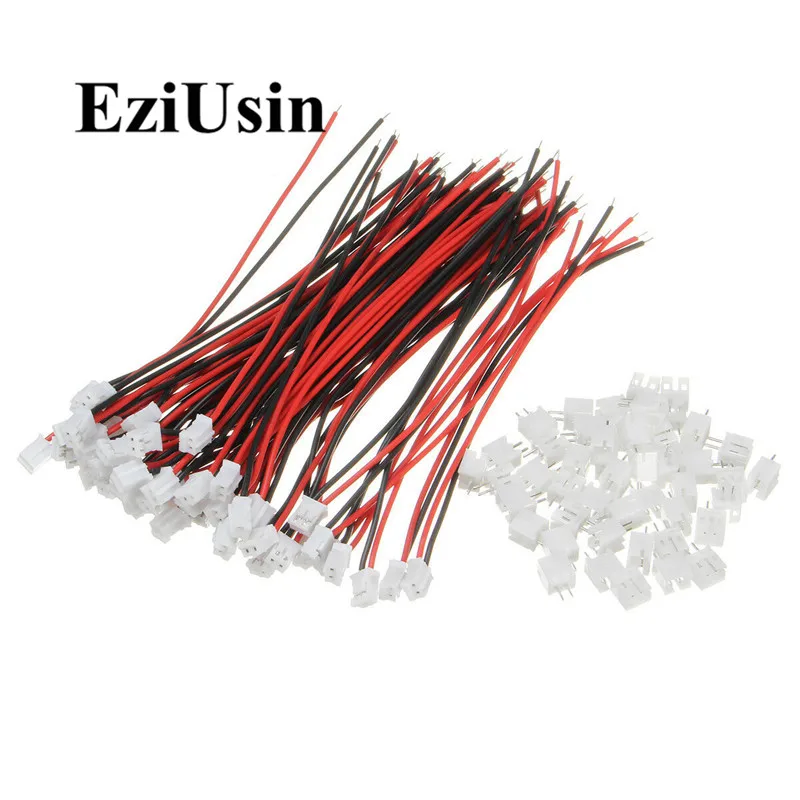 10Sets Micro Mini Jst 2.0 Ph Connector Man Vrouw Plug Draden Kabels Socket 100Mm 200Mm 26AWG 2/3 ...
