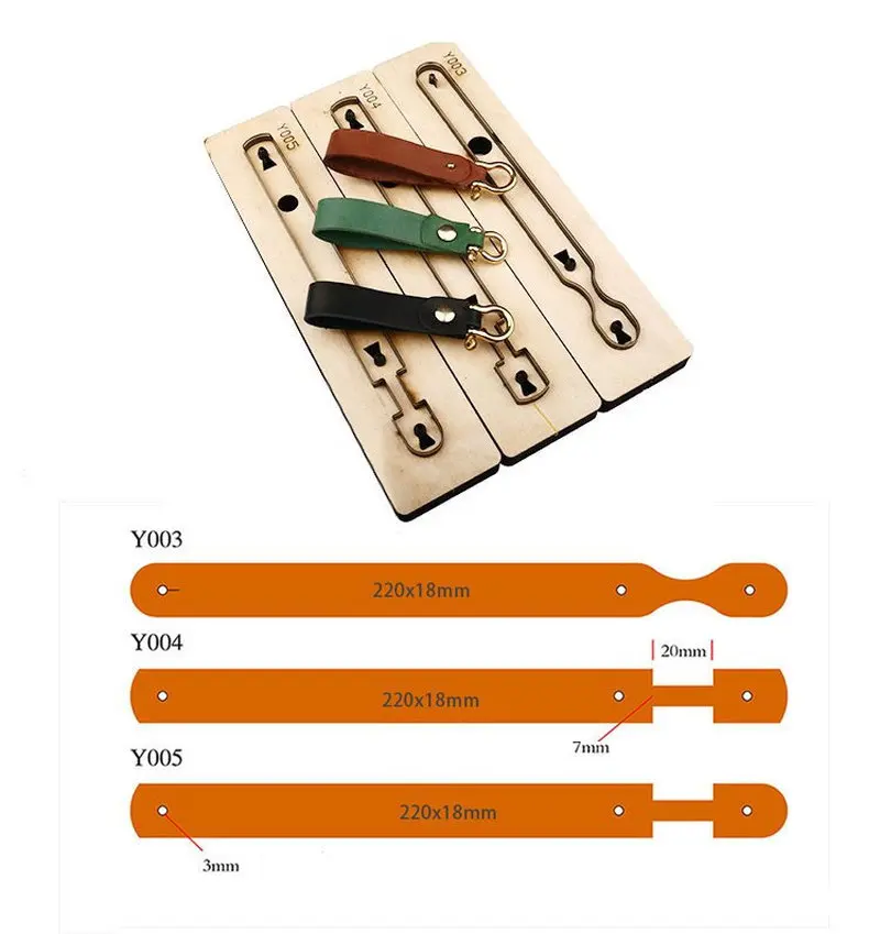 Scrapbooking Craft Supplies & Tools leather cutting die/Keychain/eather ...