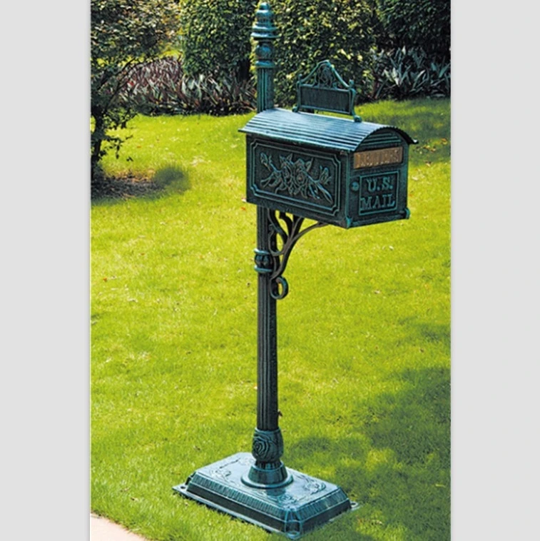 European style villa mailbox cast aluminum outdoor retro room courtyard ...