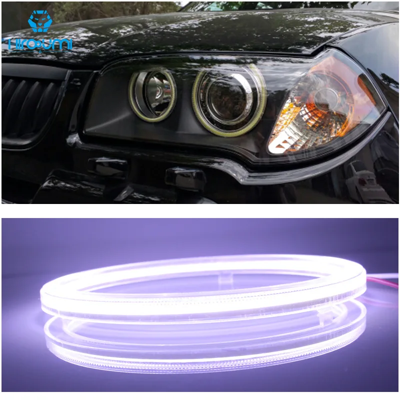 Highlighting the LED angel eyes, COB angel eye circle, modified fog ...