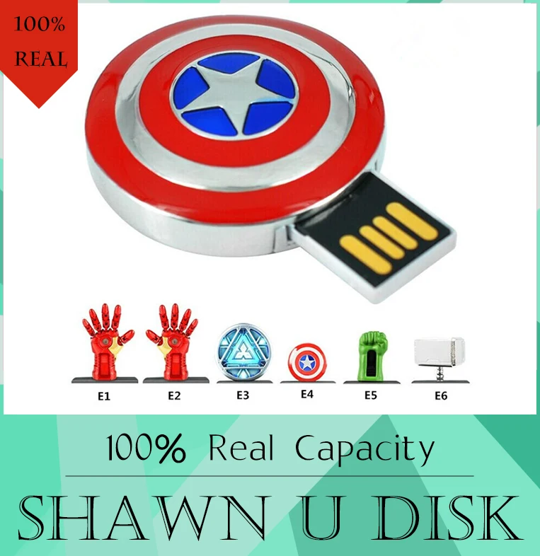 The Avengers usb flash drive 512GB iron man pen drive 8GB 16GB Captain ...