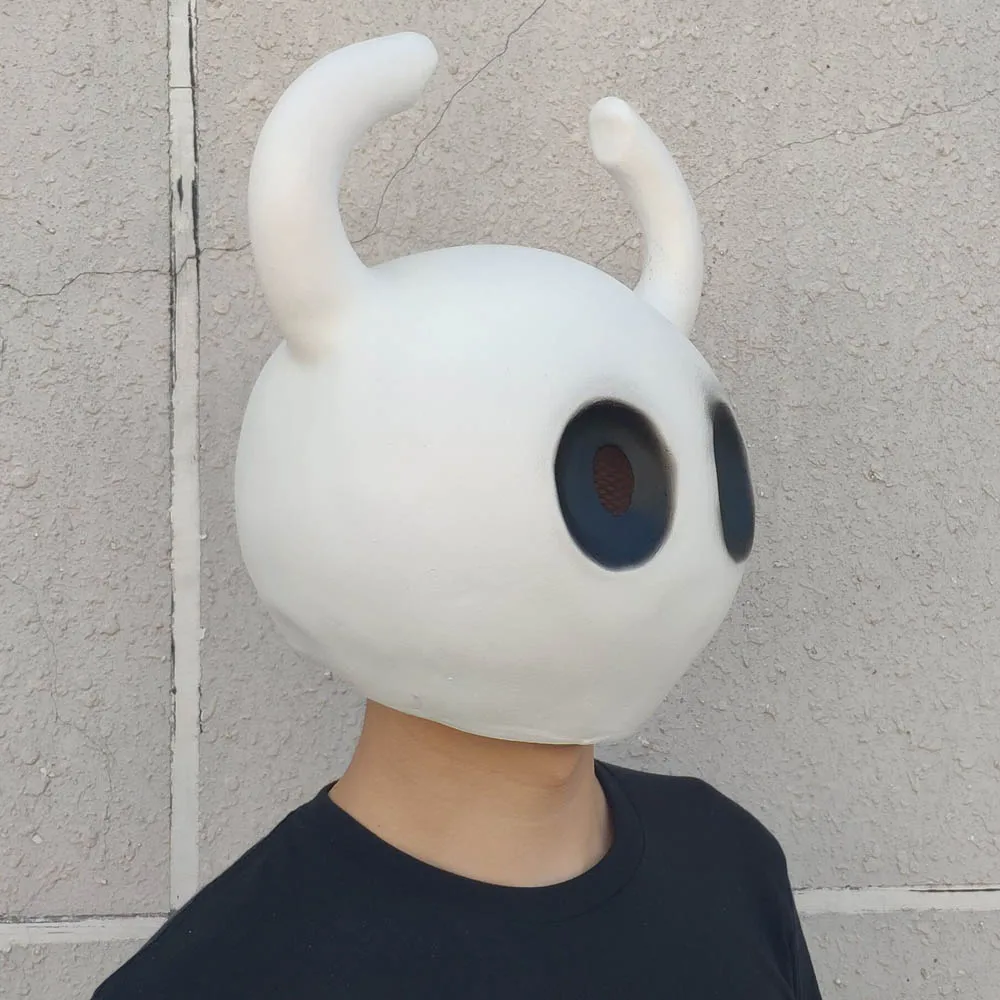 Hollow Knight Mask Cosplay Game Funny Latex Masks Helmet Halloween ...