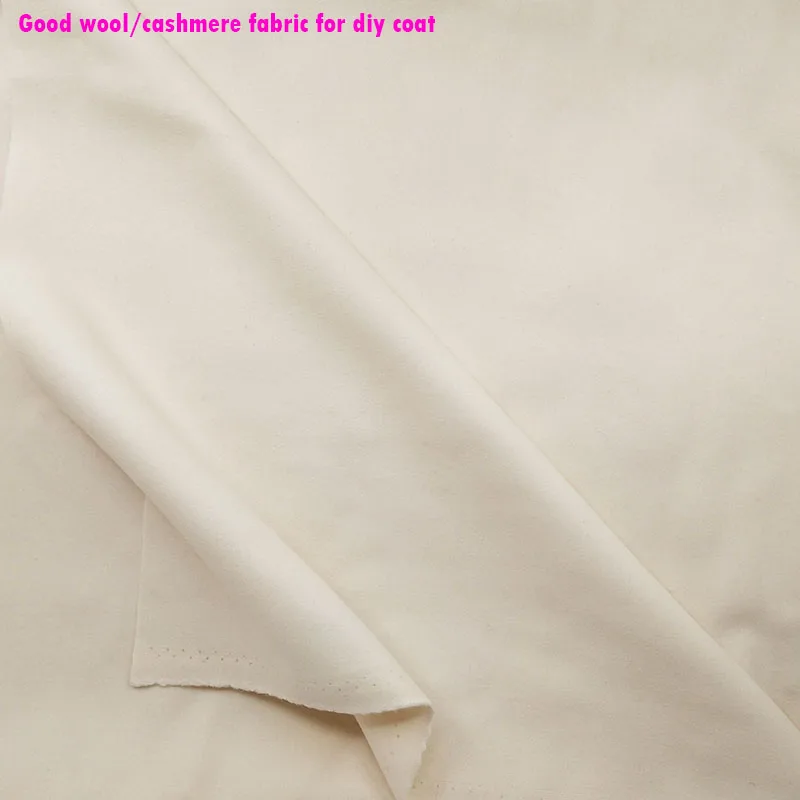 Good-Quality-Wide-145cm-Off-White-Wool-Fabric-Thick-Double-Side-wool ...