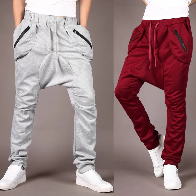 Men's Haren fashion man men cotton hip hop mens trousers summer Pants ...