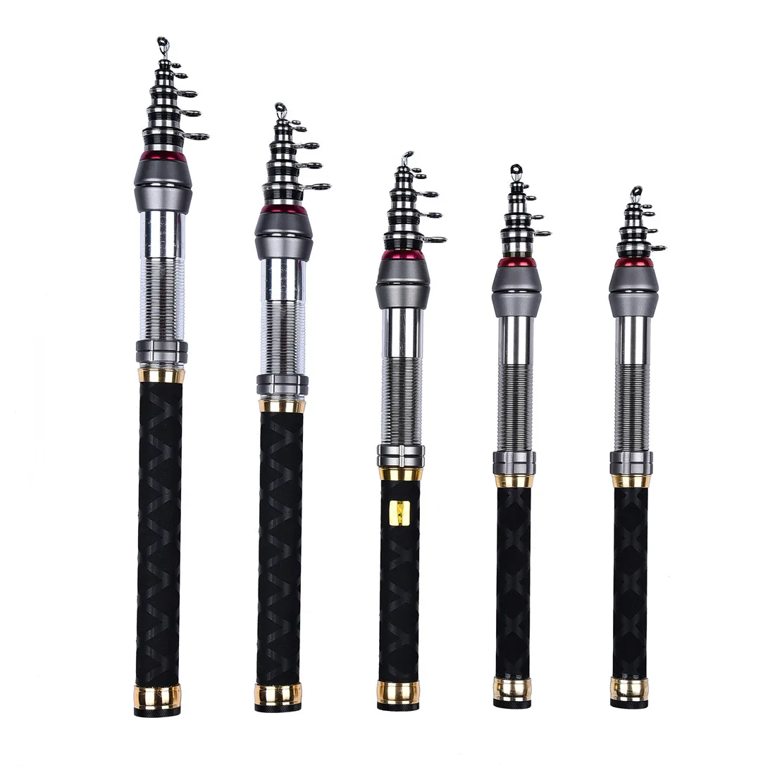 Mini Pocket Size 1.3M 1.5M 1.8M 2.4M Portable Fishing Rod Carbon Fiber ...