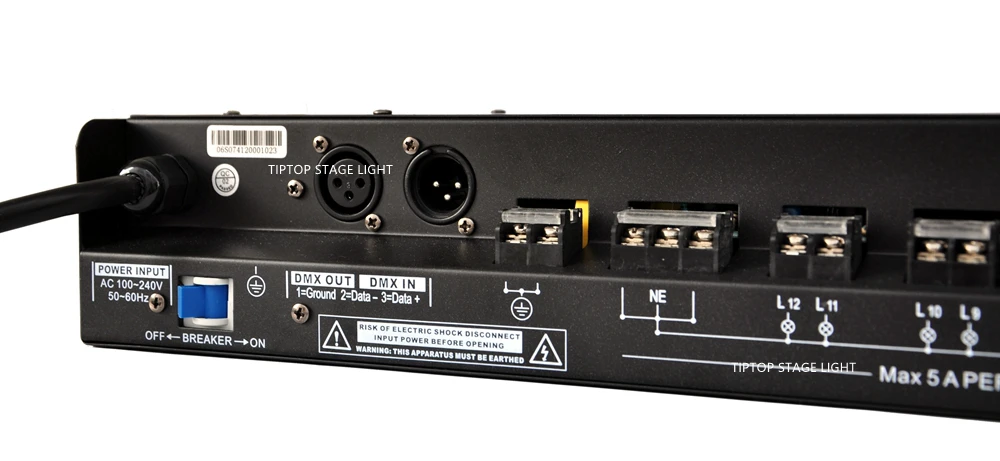 12Channels DMX Power Switch | Tiptoplight