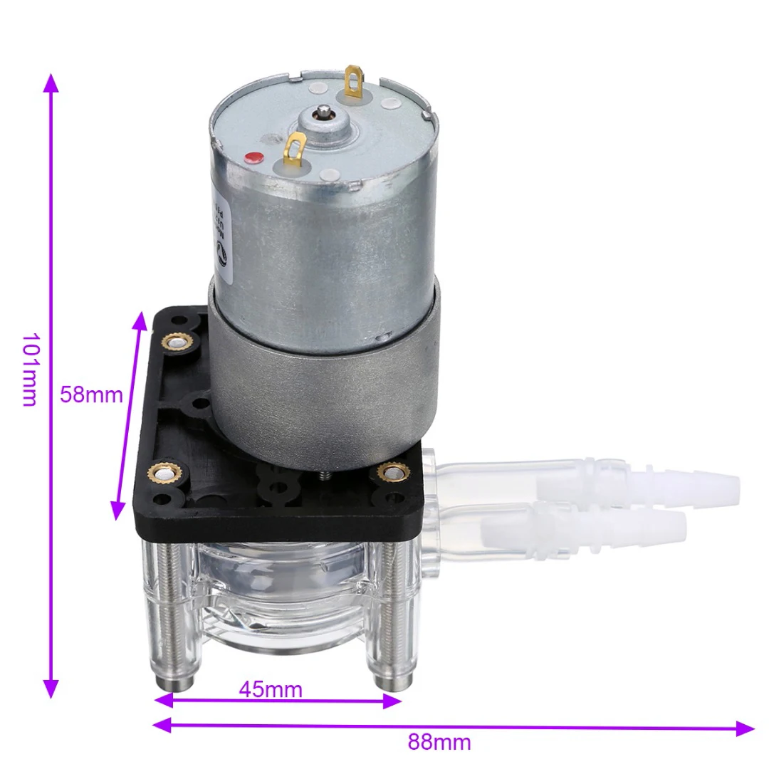 12V DC DIY Dosing Pump Peristaltic Dosing Head For Aquarium Lab ...