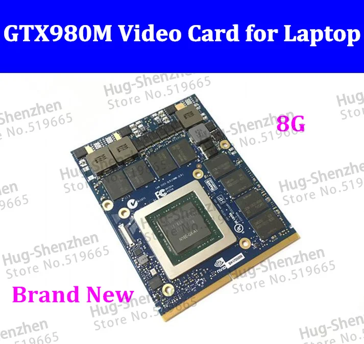 GTX980M GTX 980 M 8 GB MXM SLI N16E-GX-A1 tarjeta gráfica para dell hp ...