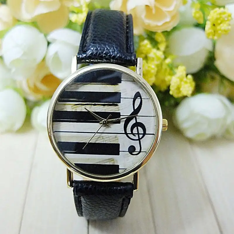 2016 New Fashion Geneva Women Men unisex Analog Quartz Piano Keyboard ...