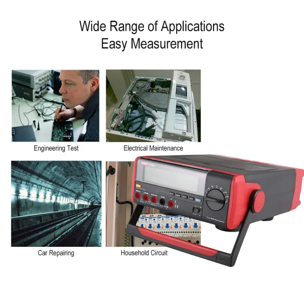 UNI-T UT803 Digital Bench-type Multimeter DC/AC Voltage Current Meter ...
