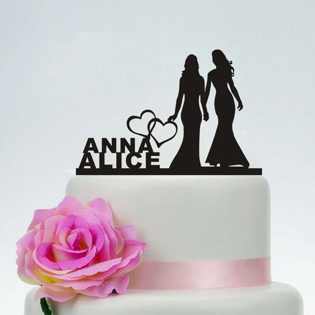 Two Brides Cake Topper