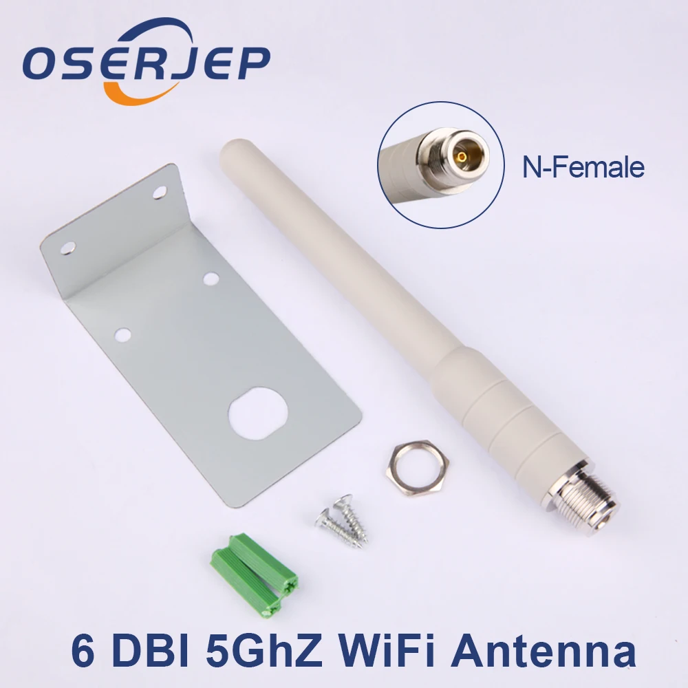 6 dBi 5GHz Wifi Antenna with N Female Jack Connector Indoor Omni ...