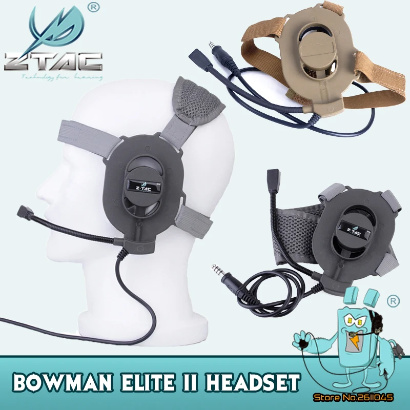 Z Tactical Heeadphones Hunting Sniper Bowman Elite II tactical headset ...
