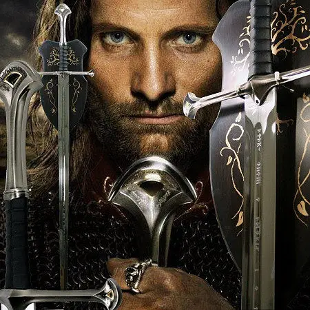 Lotr Lord Of The Rings King Of Gondor Aragorn Strider Ranger Sword ...
