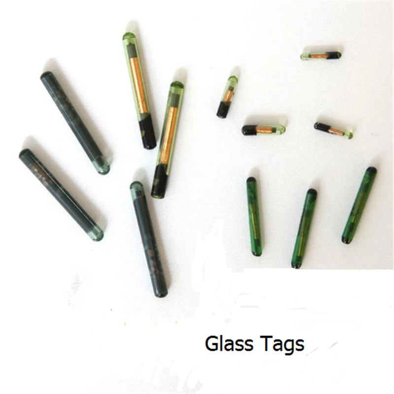 500pcs Customed TK4100 readble 125KHz Rfid ID Capsule Glass Tag