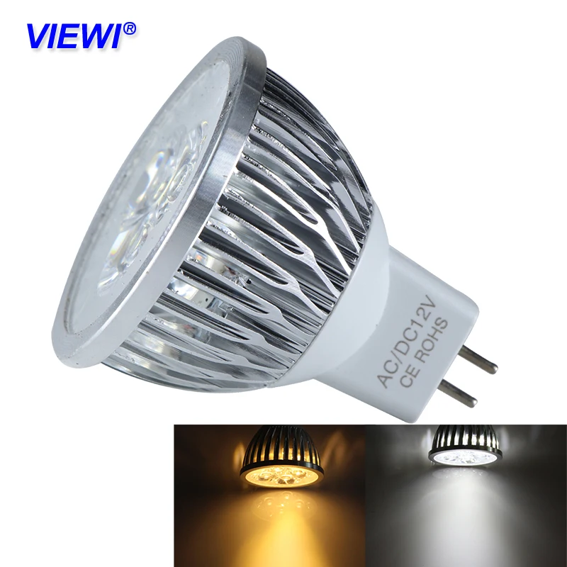 Viewi 1 pcs led spotlight MR16 Ac Dc 12 volt spot lights 3W super ...